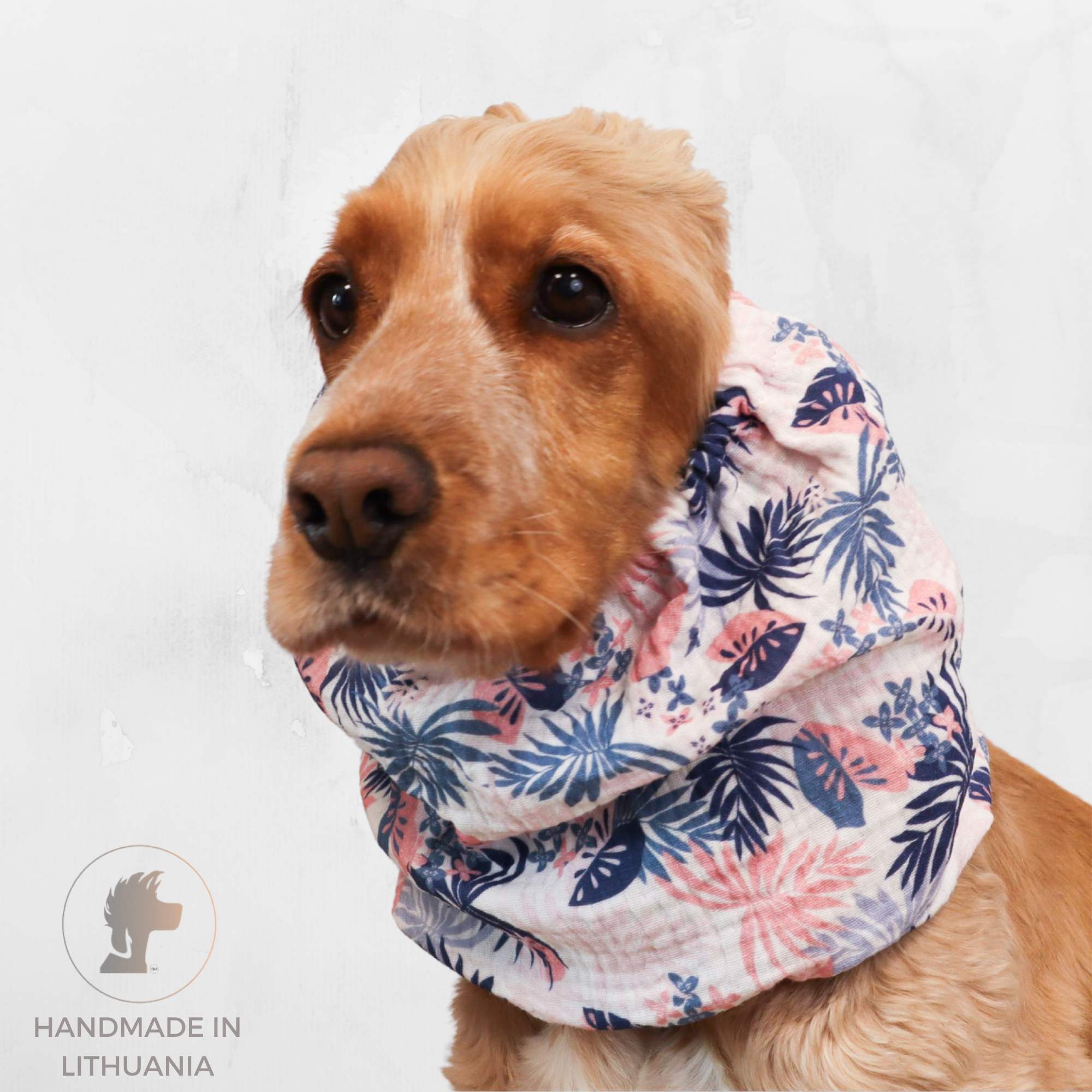 Cotton (Muslin) Dog Snood | Tropical Breeze | Distinguish Me